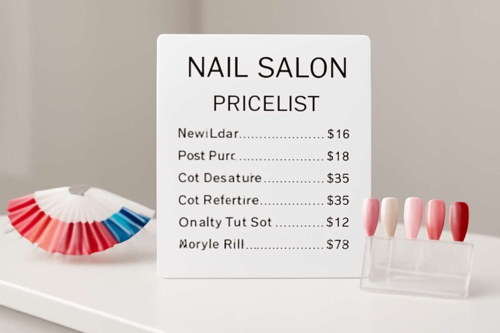 Glam Up on a Budget: nail salon price list for clear, easy pricing ...
